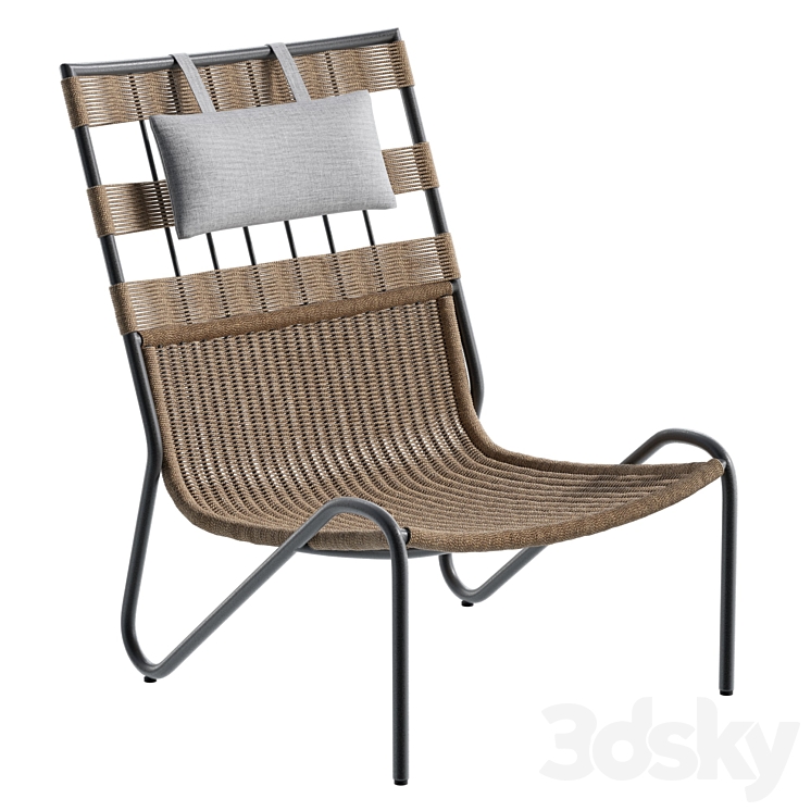 Tegan Outdoor Chair - Arm chair - 3D model