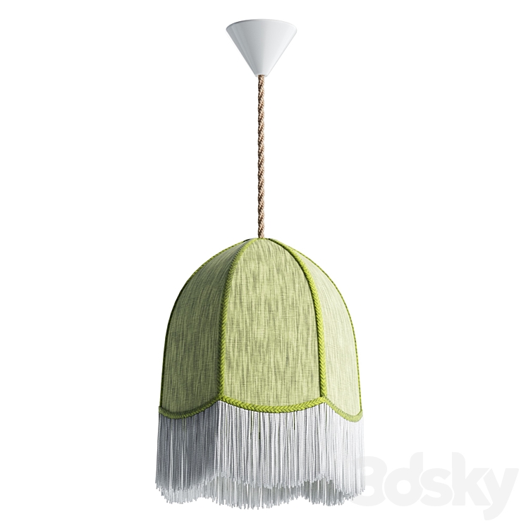 Traditional French Dome Pendant Light - Pendant light - 3D model