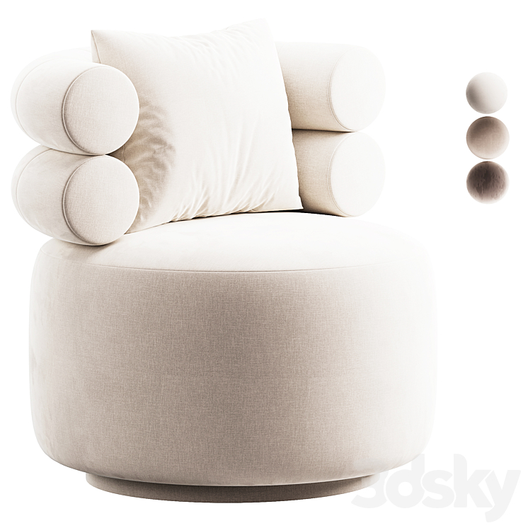 Hug Swivel Chair - Arm chair - 3D model