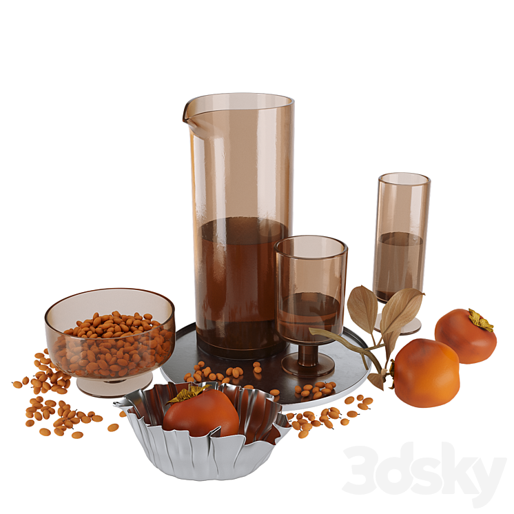 OLI AND TYDRA / FERM LIVING Set - Tableware - 3D model