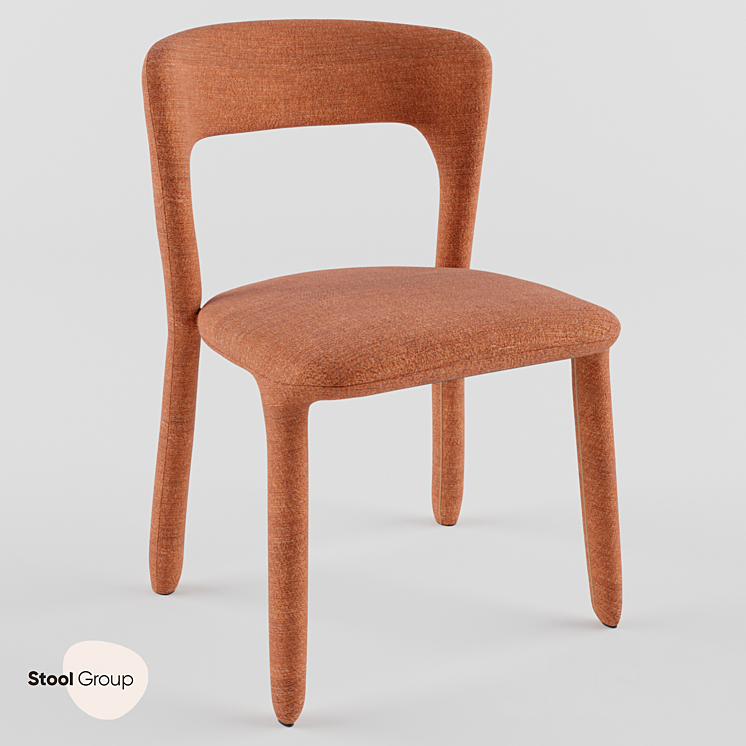 OM Zuri Terracotta Dining Chair - Chair - 3D model