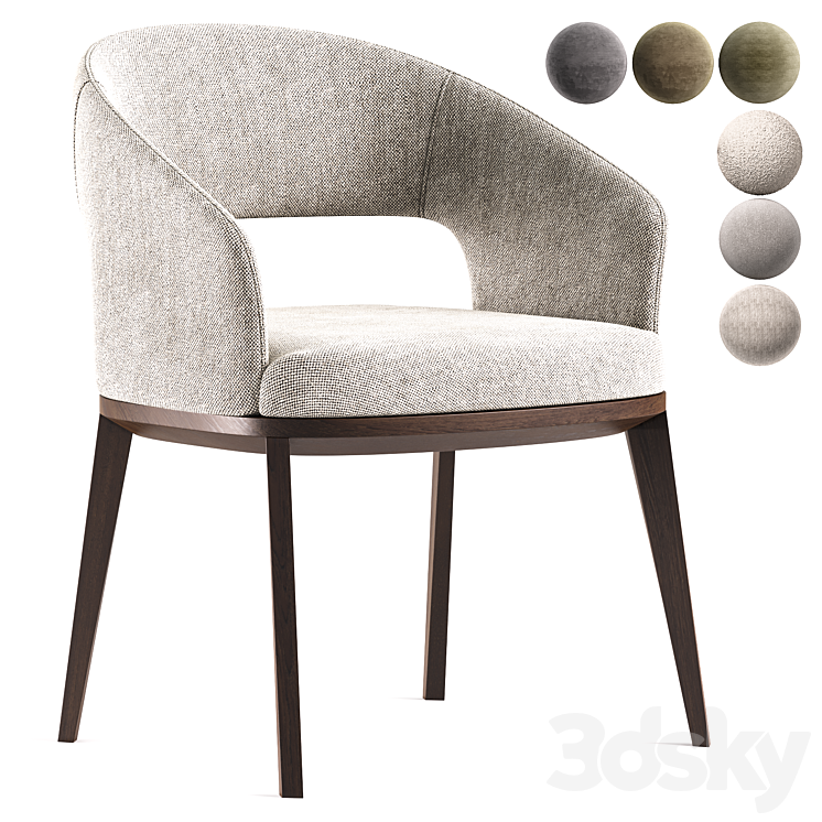 Jermain Dining Chair by Domkapa - Chair - 3D model