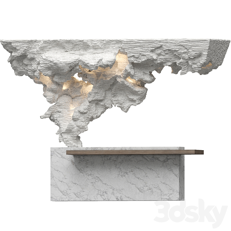 rock gypsum table - Other - 3D model