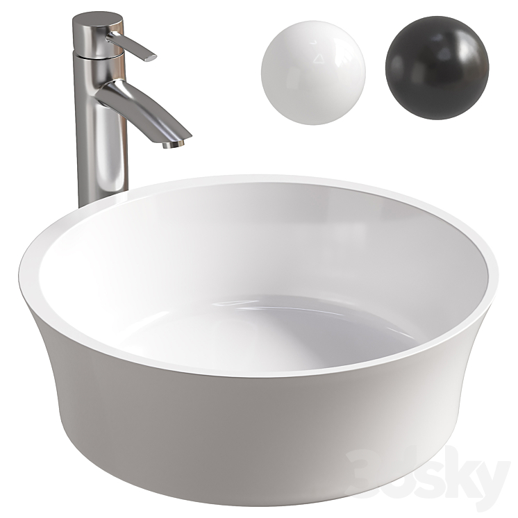 BC Designs Delicata Countertop Basin - Wash basin - 3D model