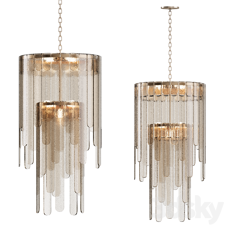 Drip Chandelier - Pendant light - 3D model