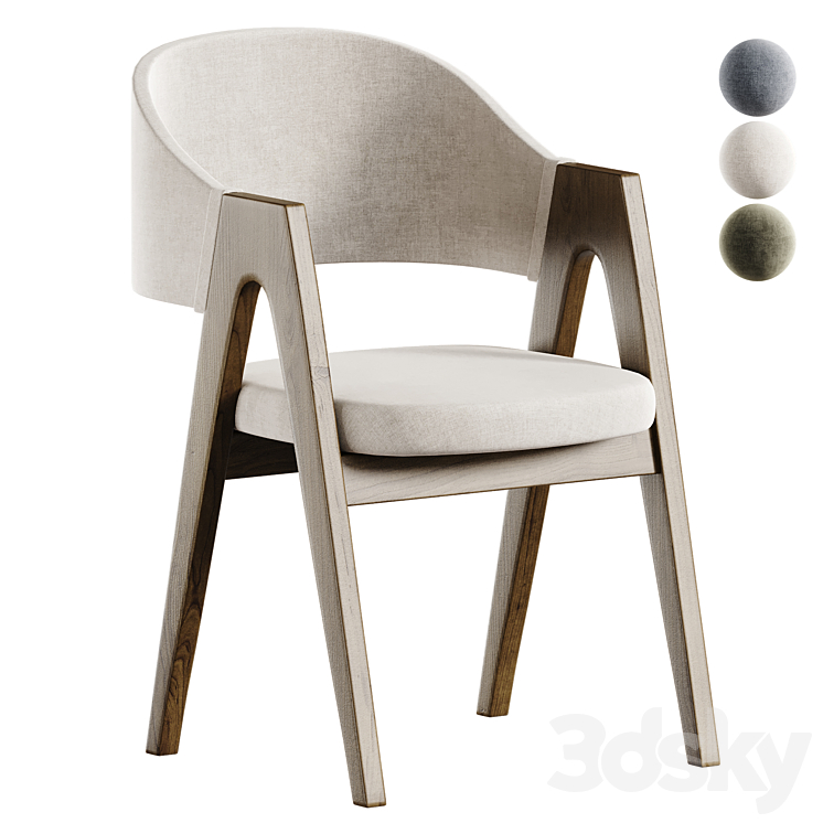 Victoria Dining Chair - Chair - 3D model