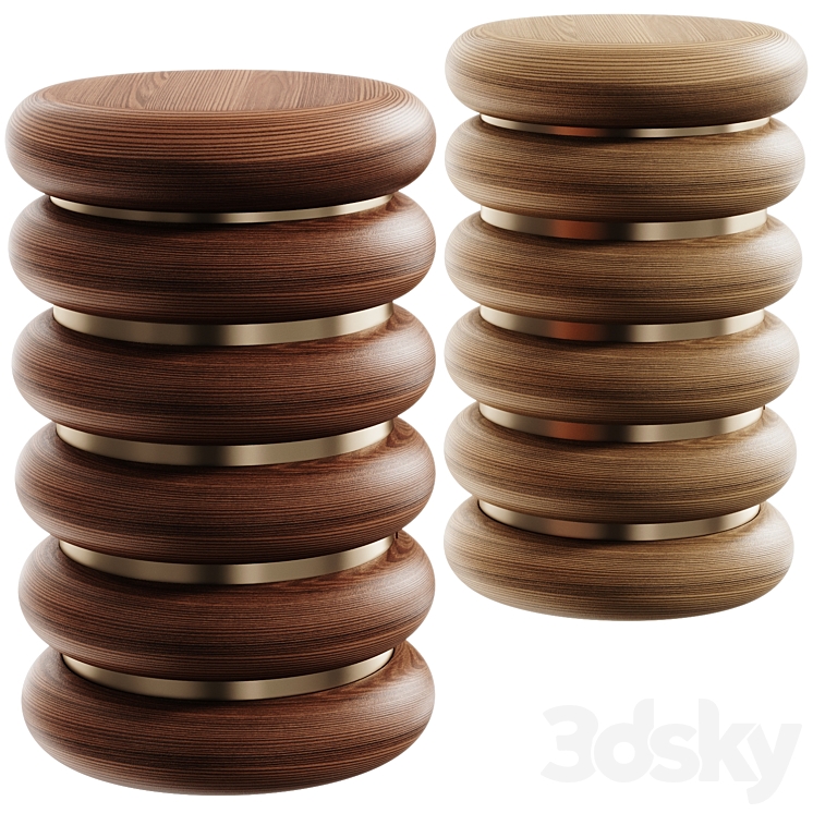 West Elm Ariel Side Table - Table - 3D model