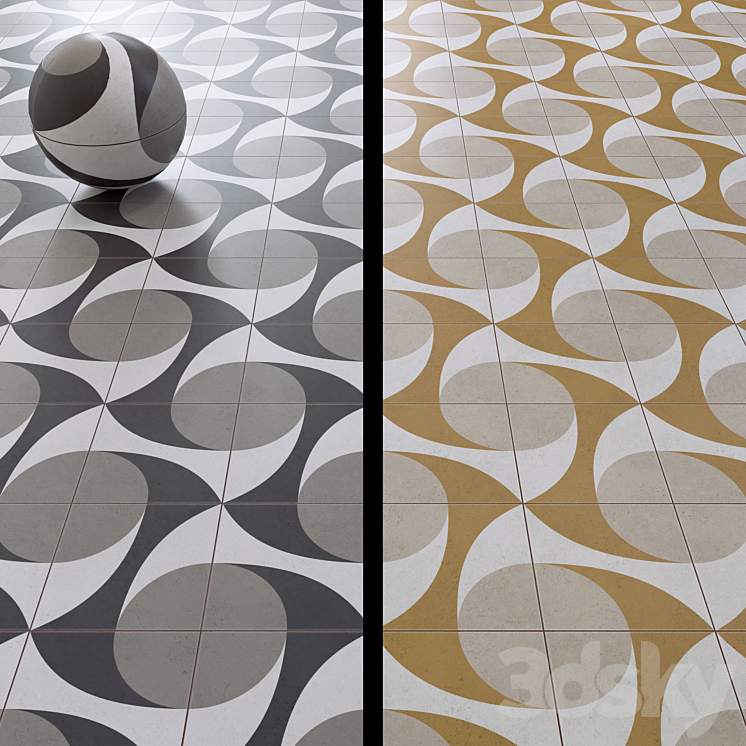 Tiles 4k Set 572 - Tile - 3D model