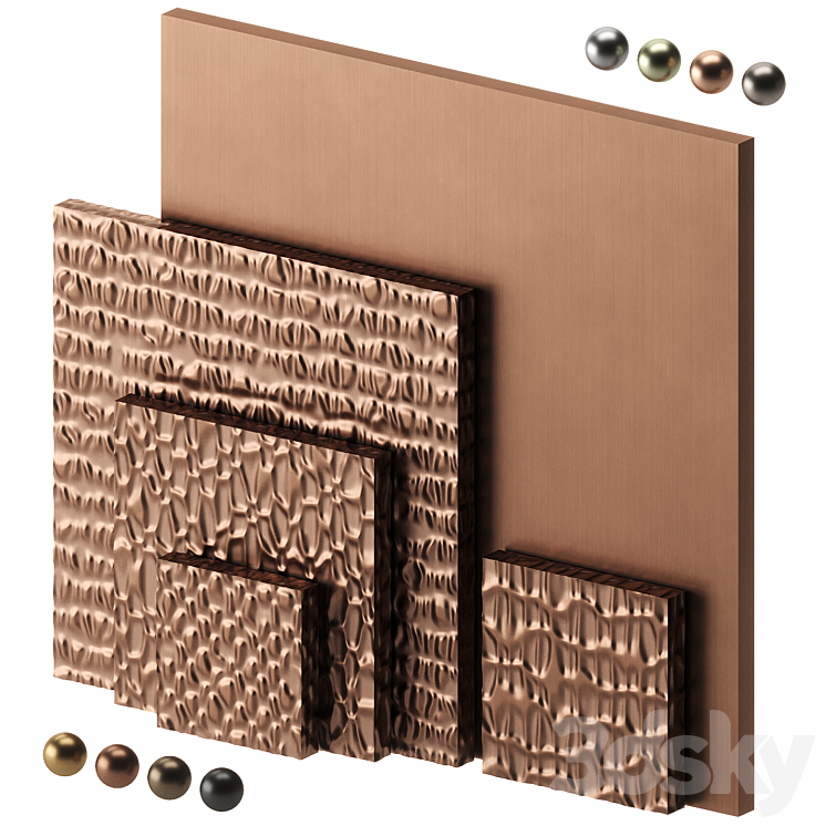 Metal Textures Set 019 - Metal - 3D model