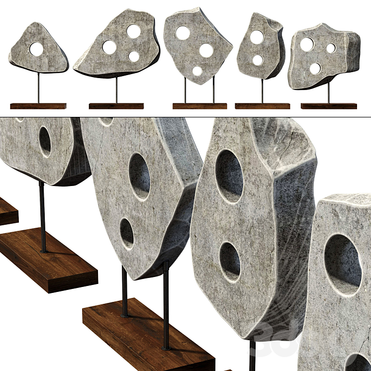 Stone decor n240 - Other decorative objects - 3D model