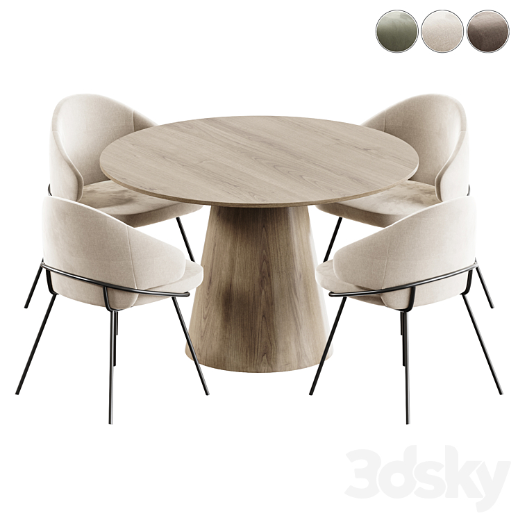 Lori - Table + Chair - 3D model