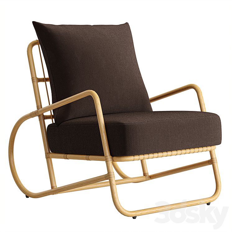 Riley Outdoor Chair-Fourhands - Arm chair - 3D model