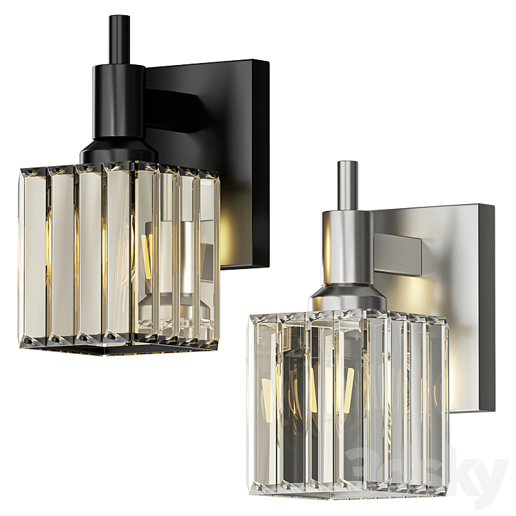 Taevion Crystal Wallchiere - Wall light - 3D model