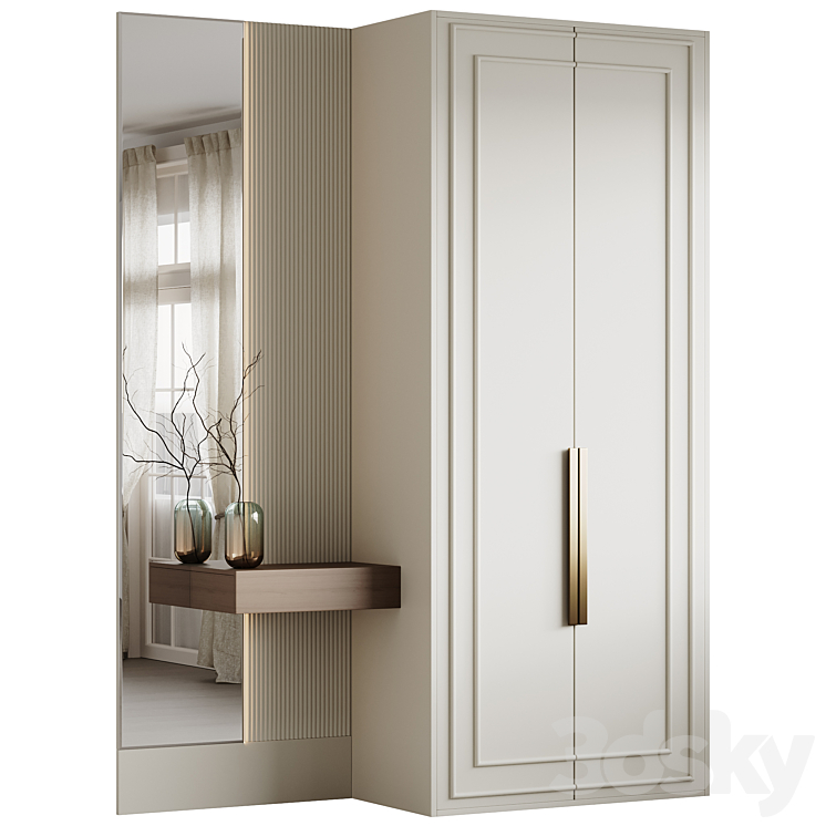 Neoclassical style hallway 15 - Hallway - 3D model