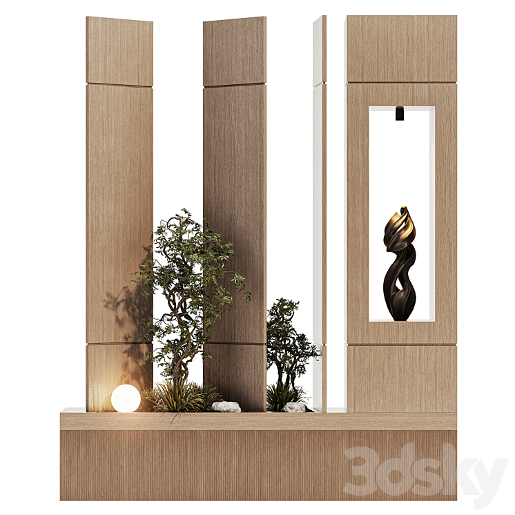 Wooden Planter Divider Set - Other decorative objects - 3D model