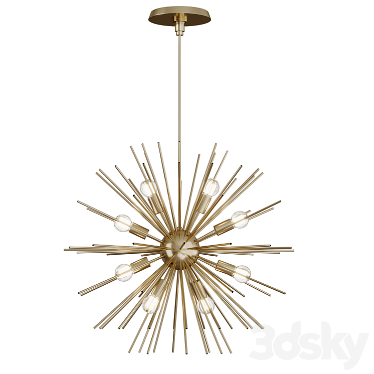 Dia Sputnik Golden Sputnik pendant light - Pendant light - 3D model
