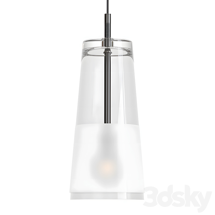 Manhattan lamp frosted band - Pendant light - 3D model