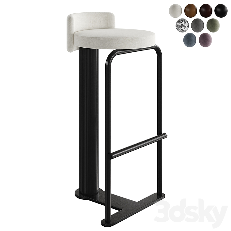 Bar stool FOX - Chair - 3D model
