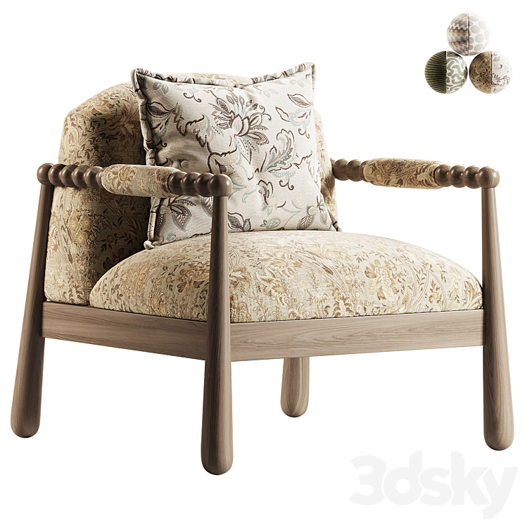 Pippa Accent Chair - Arm chair - 3D model