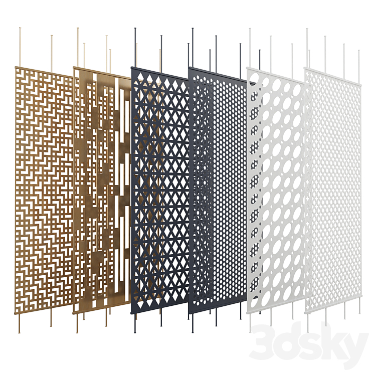 A-017_collection of room divider - Other decorative objects - 3D model