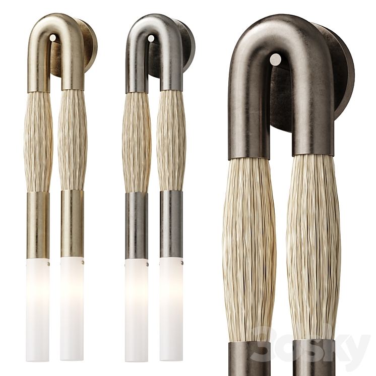 Apparatus Horsehair Wall Lamp - Wall light - 3D model