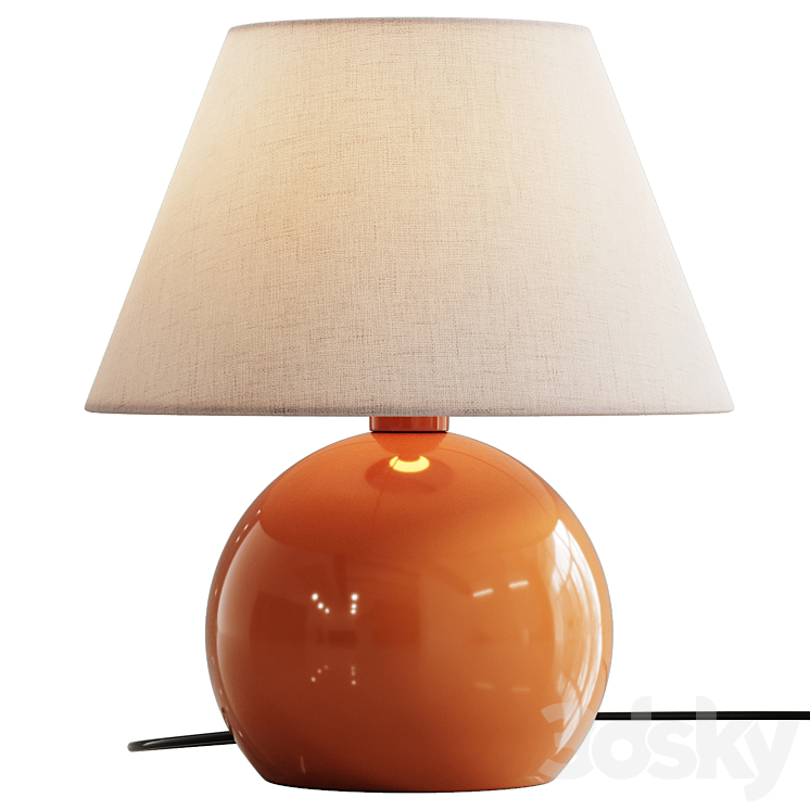 Zara Home Terracotta Coloured Table Lamp - Table lamp - 3D model