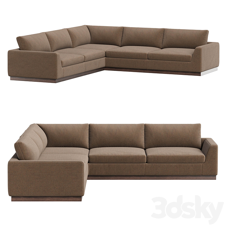 Colt 3-Piece Sectional sofa - Sofa - 3D model