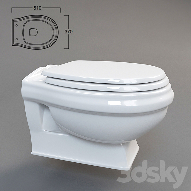 Toilet Simas Arcade AR 841 3D Max - 3D Max Master