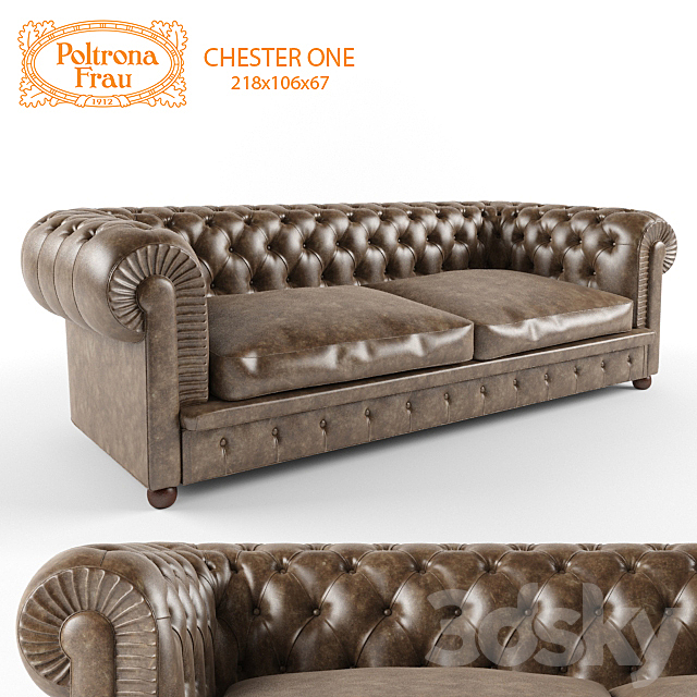 POLTRONA FRAU chester one 3D Max - 3DMAXTER