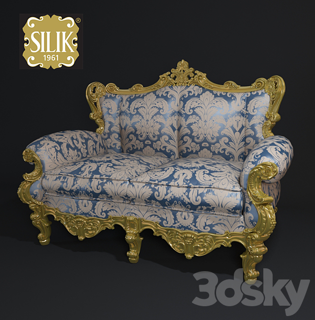 Silik Eolo Sofa 2-seater 3D Max - 3DMAXTER