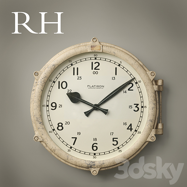 RH_1930S BARGE CLOCK 3D Max - 3DMAXTER