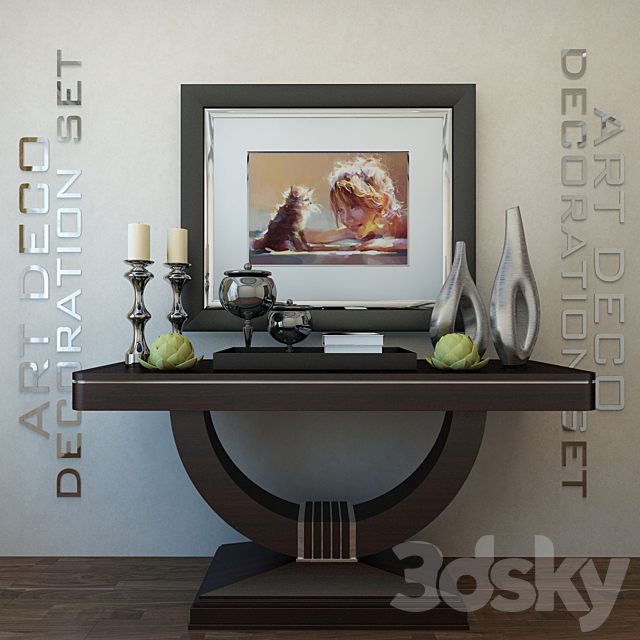 Art decor decorative set №3 3D Max - 3DMAXTER