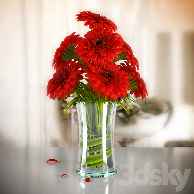 GERBERA 03 3D Max - 3DMAXTER