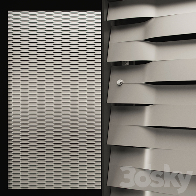 Expanded metal mesh - 133x56 mm 3D Max - 3DMAXTER