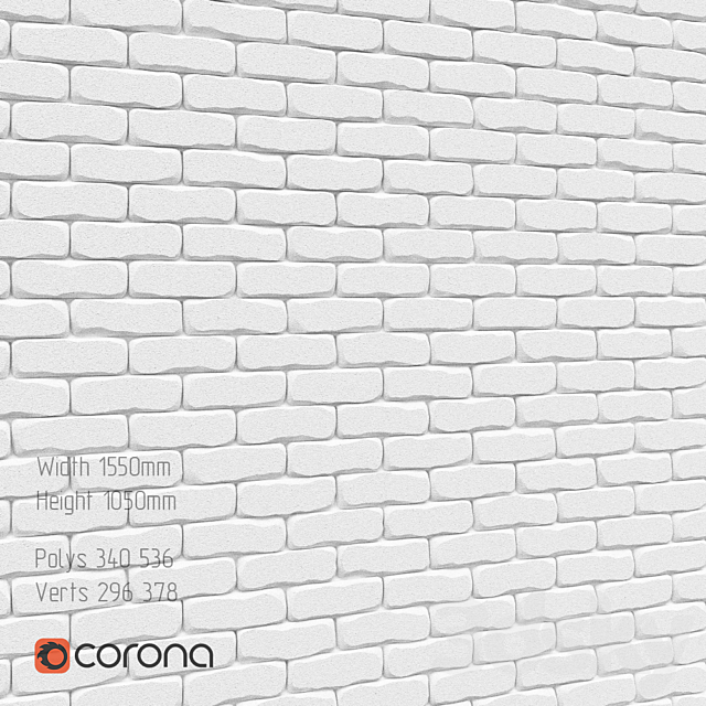 White brick 3D Max - 3DMAXTER