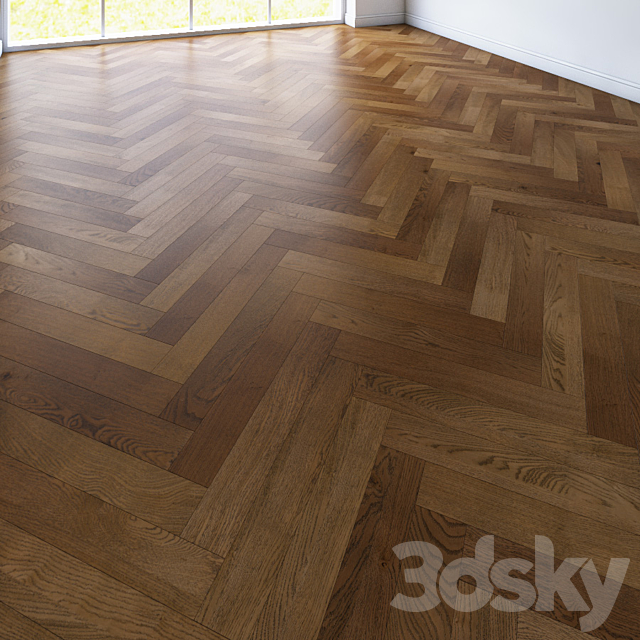 Parquet-herringbone. 3 types 3D Max - 3DMAXTER