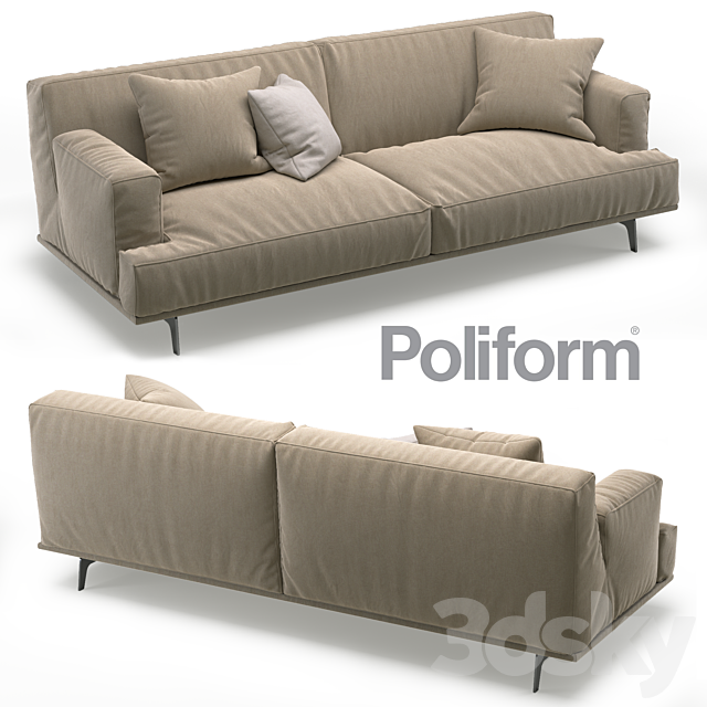 Poliform Tribeca sofa 3D Max - 3DMAXTER