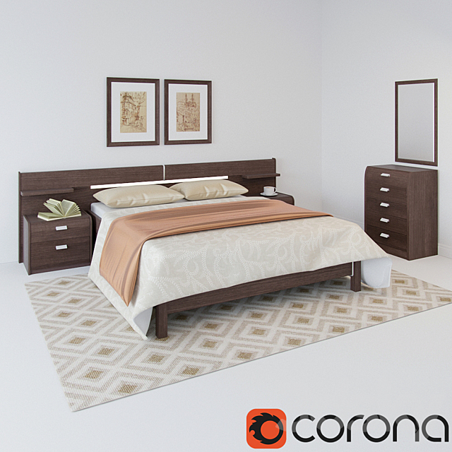 Bedroom Lazurit Ilona 3D Max - 3DMAXTER