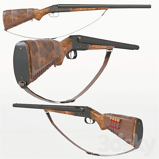 12 gauge duble barrel 3D Max - 3DMAXTER