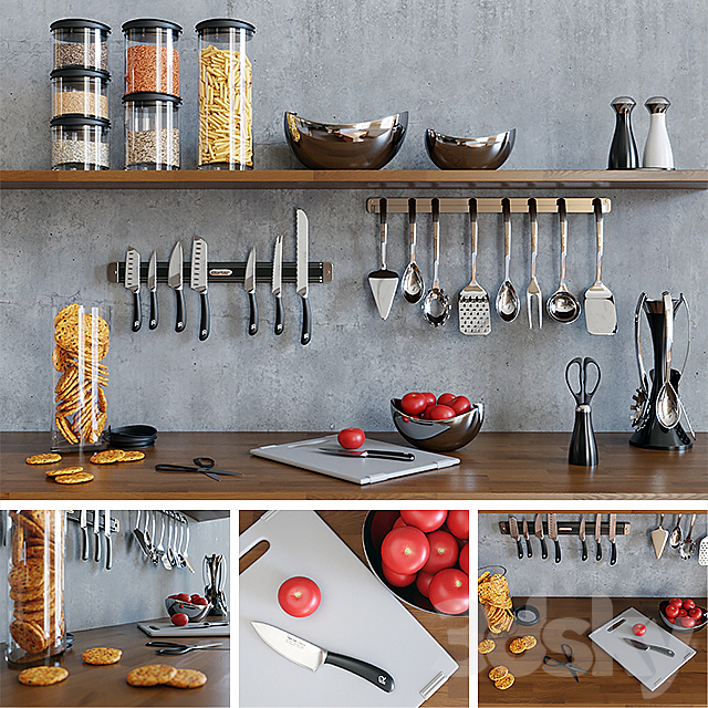 A set of kitchen utensils Robert Welch 3D Max - 3DMAXTER