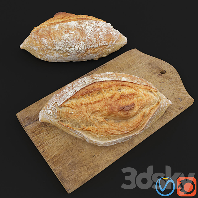 HD Realistic Farmer French Bread 3D Max - 3DMAXTER