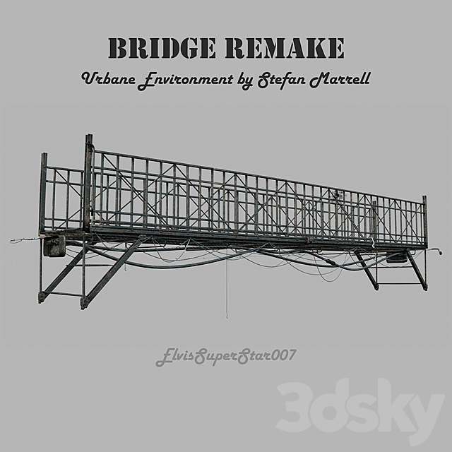 Bridge remake by Stefan Morrell _ Old Bridge 3D Max - 3DMAXTER
