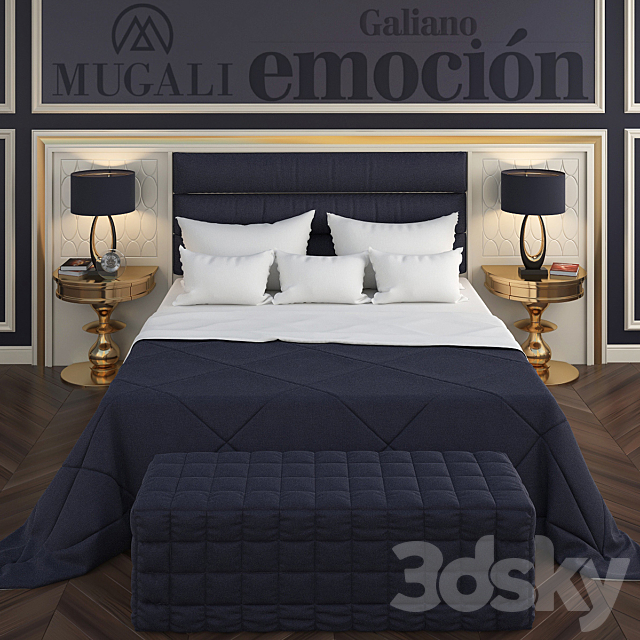 Bed MUGALI Galiano Emocion 3D Max - 3DMAXTER