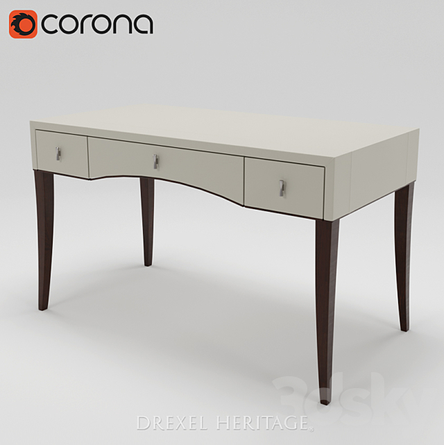 drexel heritage desk 3D Max - 3D Max Master