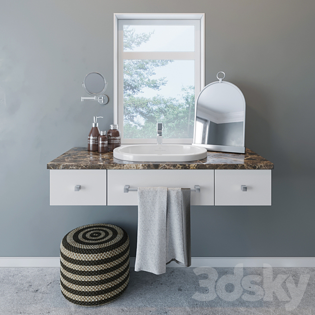 set bathroom 3D Max - 3DMAXTER