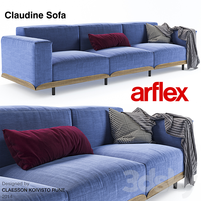 claudine Sofa 3D Max - 3DMAXTER