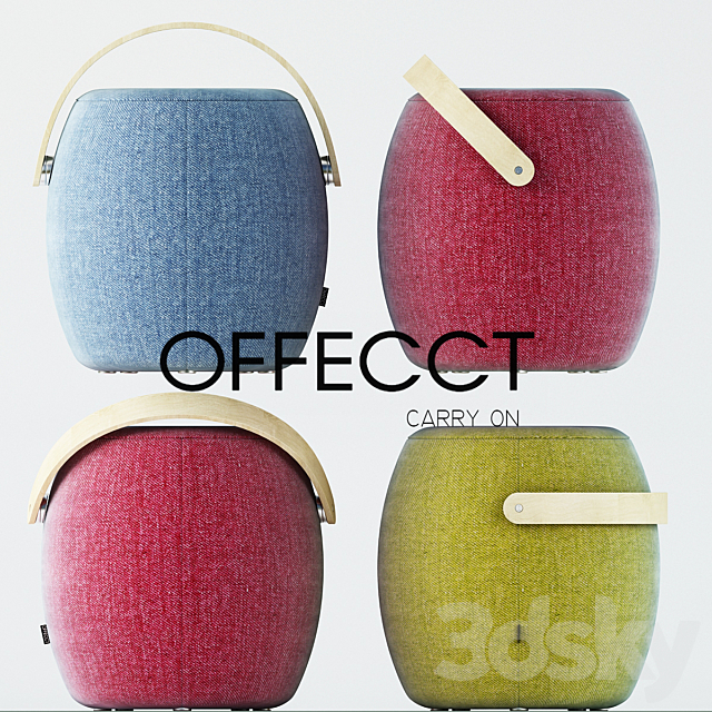 OFFECCT - carry-on stool 3D Max - 3DMAXTER