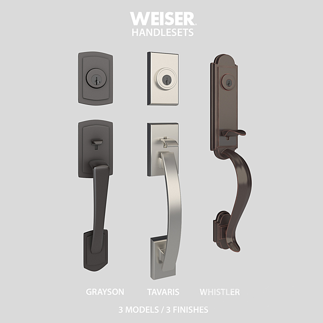 Weiser Handle Sets 3D Max - 3DMAXTER