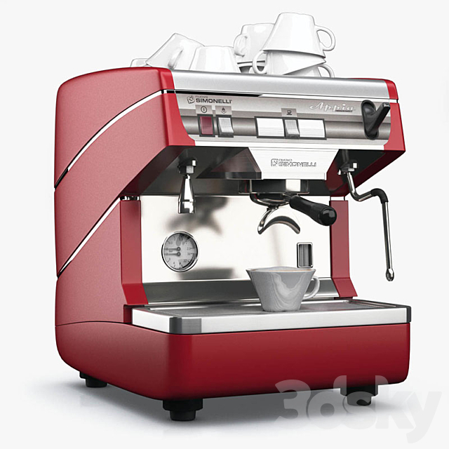 Coffee machine Simonelli Appia2 3D Max - 3DMAXTER