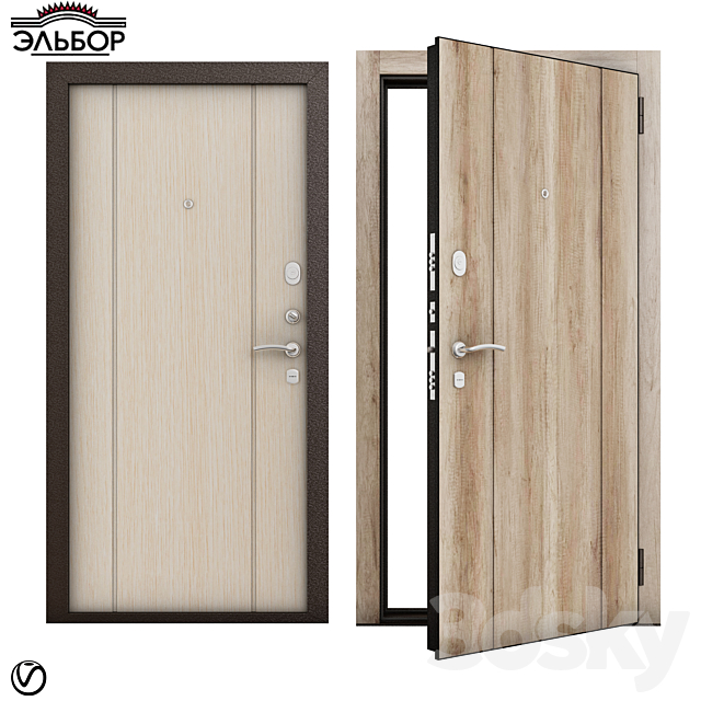 Entrance doors Elbor Istanbul 3D Max - 3DMAXTER